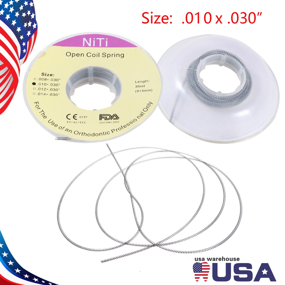 1-10 packs Dental Orthodontic Niti Open Coil Spool Springs 012*030″/010 ...