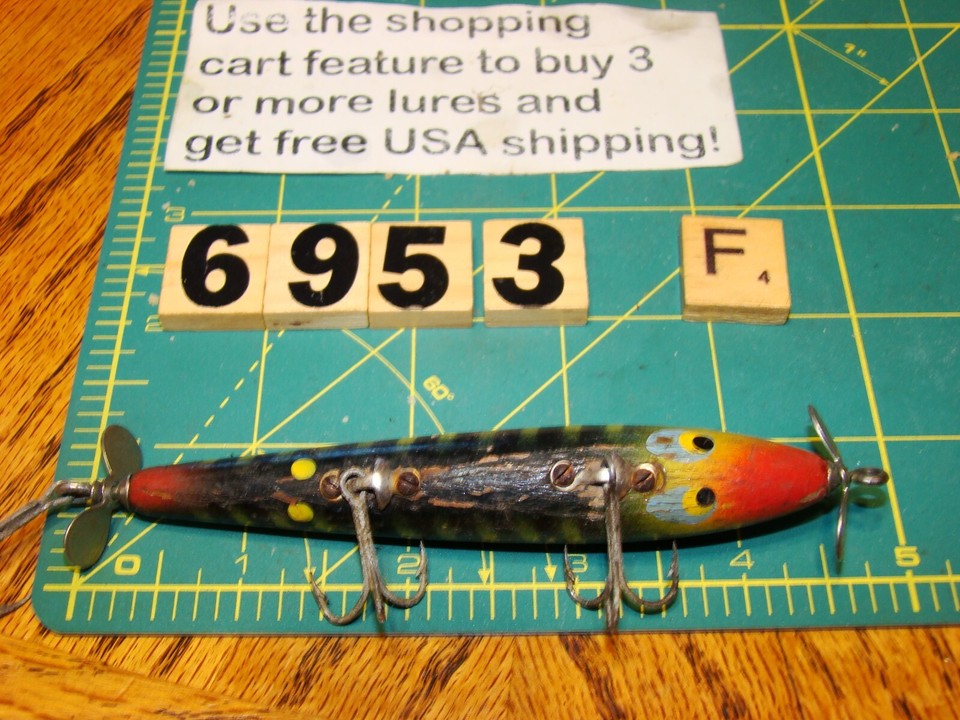 V6953 F SMITHWICK DEVIL HORSE WOODEN FISHING LURE | eBay