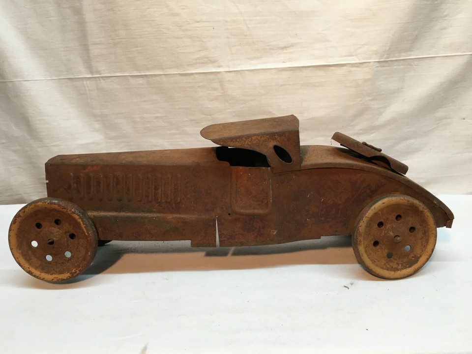 Antique Dayton Pressed Steel Rat Rod Rusty Race Car, Race Of Gentelmen ...