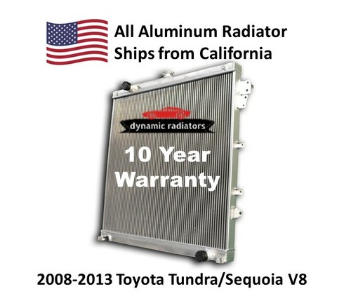 All Aluminum Radiator 2ROW 2008-2013 Toyota Tundra Sequoia V8 HPR847 | eBay