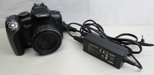 Canon PowerShot SX10 Digital Camera, DC Adapter Use Only, Battery ...
