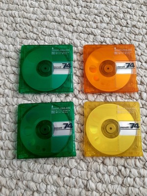 Set of 4 Maxell Billiard Colors Mini Discs 74 disk RARE Japan | eBay
