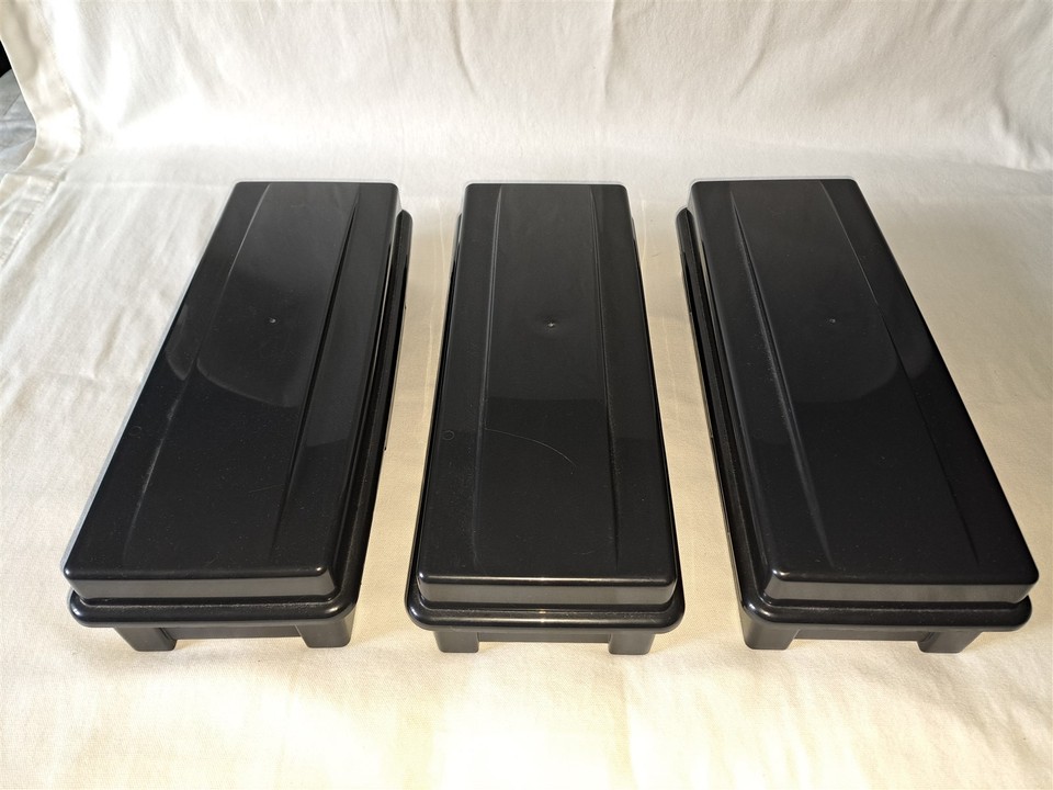 3 Alpha 15 Cassette Tape Hard Plastic Case Storage Holder Black | eBay