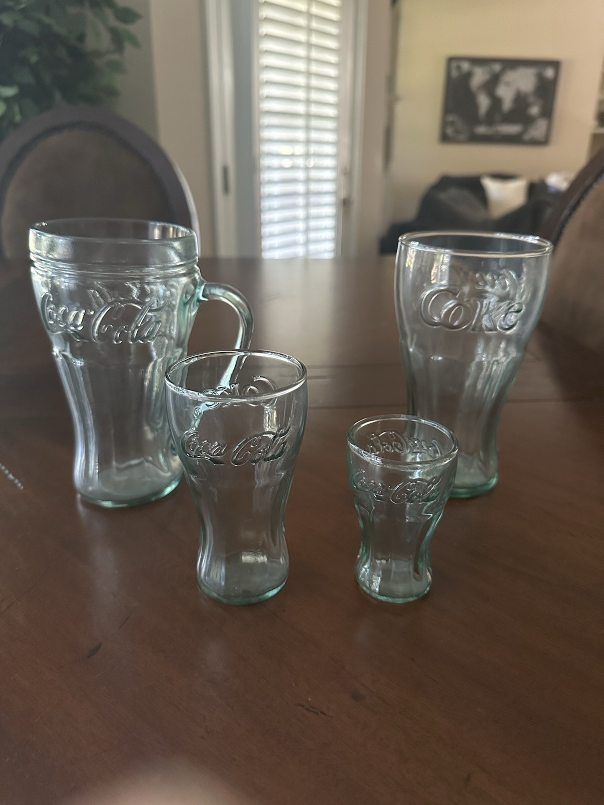 Coca-Cola Coke Can Shaped Green Tinted Glasses Vintage 2- 12 oz | eBay