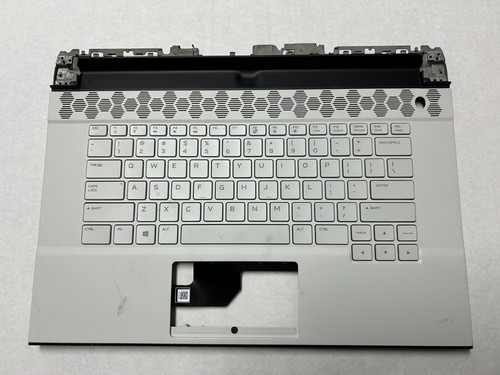 OEM Dell Alienware M15 R3 R4 White Palmrest US Backlit Keyboard 6RH0N ...