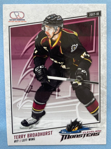 2017-18 AHL Hockey Terry Broadhurst - Cleveland Monsters | eBay