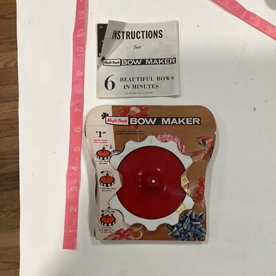 Vintage Bow Maker Magic Touch W/ Instructions & Bow Pins | eBay
