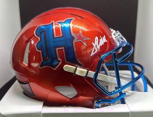 Jalen Pitre Signed Custom Flash Mini Helmet Houston Texans Tristar Cert ...