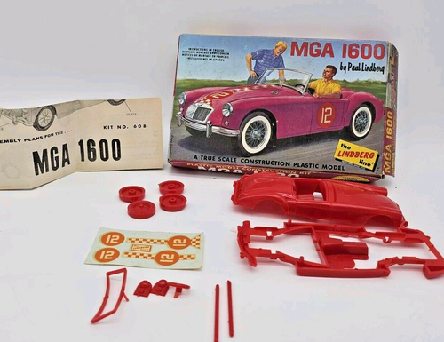 The Lindberg Line 1960's MGA 1600 Plastic Model Construction Kit 608:29 ...