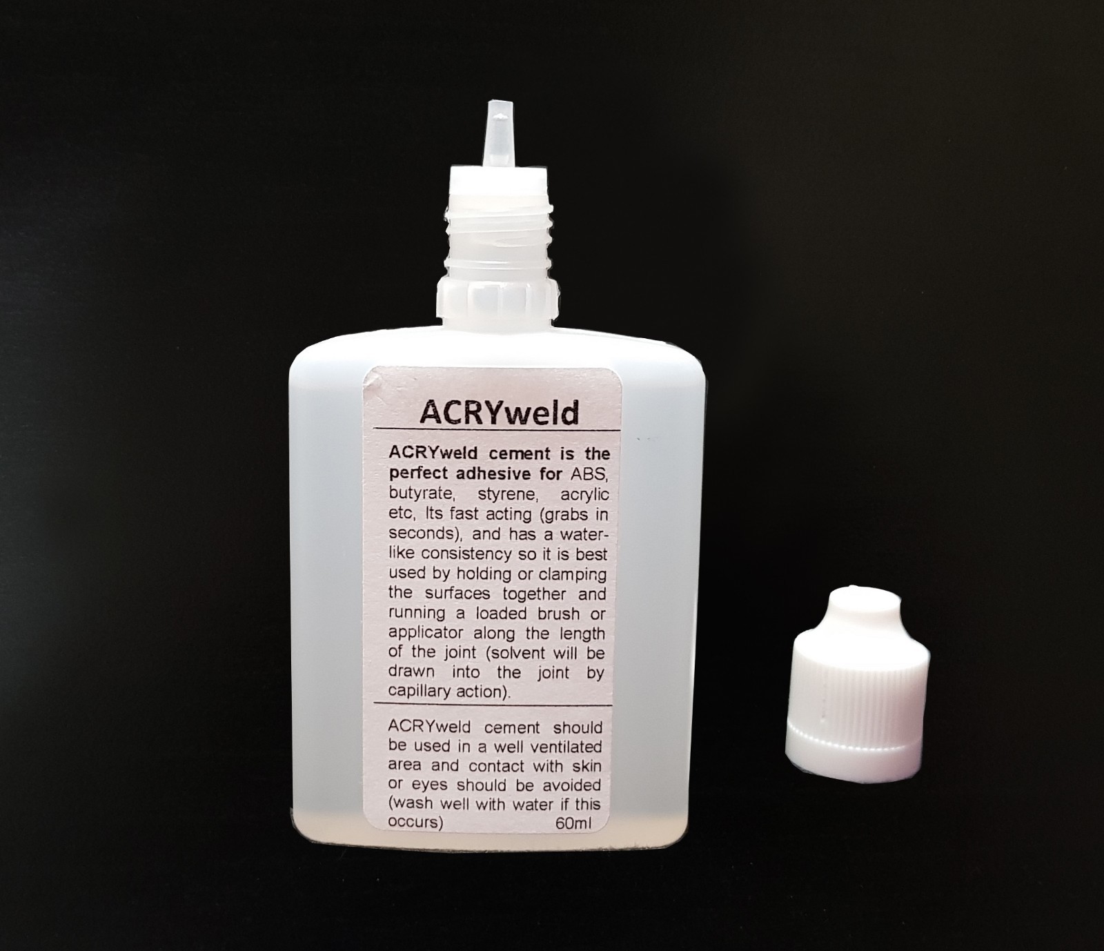 ACRYWeld - Cement Glue ABS Stryrene Acrylic Perspex - 60/120 ml | eBay UK