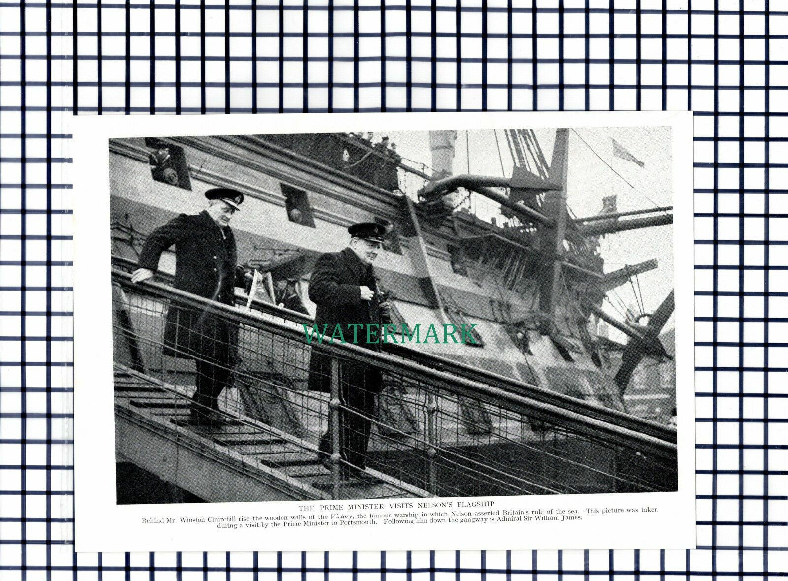 (7503) Winston Churchill HMS Victory Admiral Sir William James - c.1945 ...