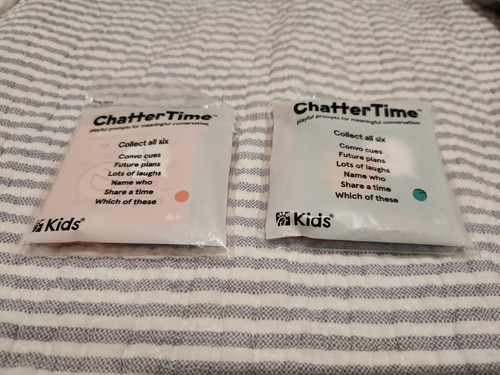 Chick Fil A ChatterTime Kid's Meal Toys "Name Who" "Future Plans" (2 Pack) | eBay