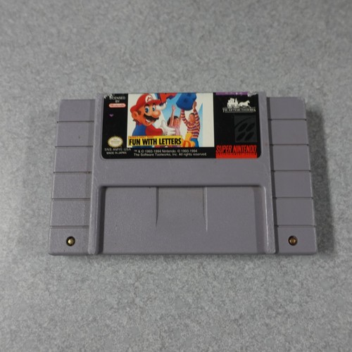 Mario's Early Years Fun With Letters Super Nintendo SNES Original ...