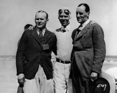 Malcolm Campbell Frank Lockhart Ray Keech At Daytona 1928 Motor Racing ...