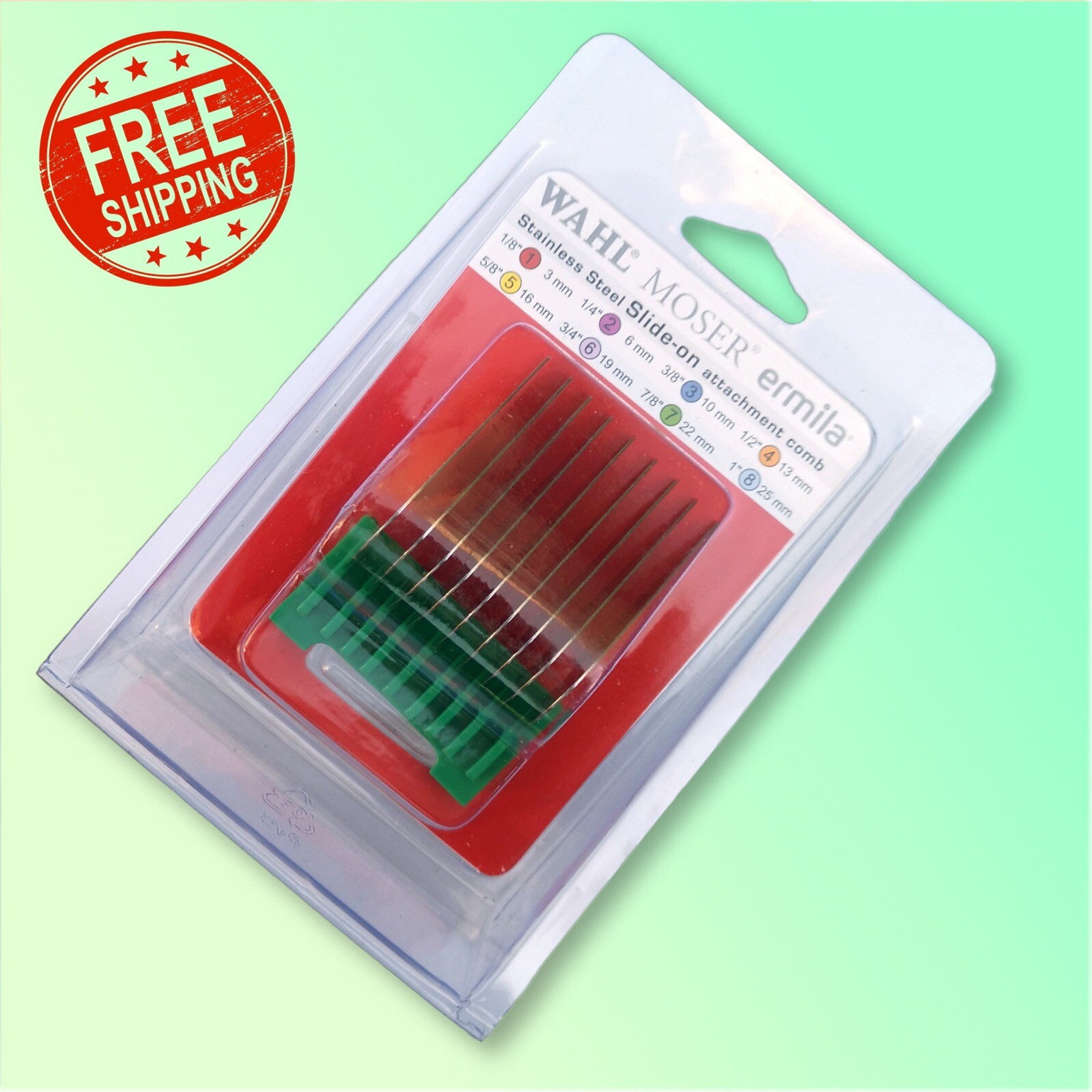 Moser 22 mm Universal Stainless Steel hair clipper slide-on attachment ...