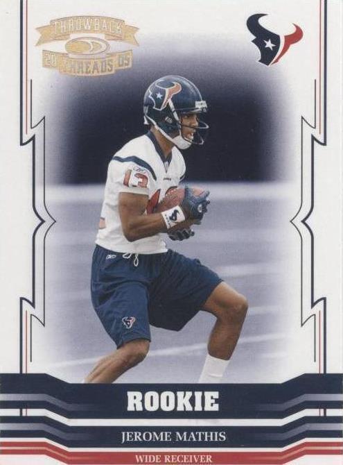 2005 Donruss Throwback Threads - Rookie Jerome Mathis #171 Bronze Holo ...