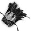 Hercules Roman Venetian Masquerade Mask for Men Feather Silver M7134 | eBay