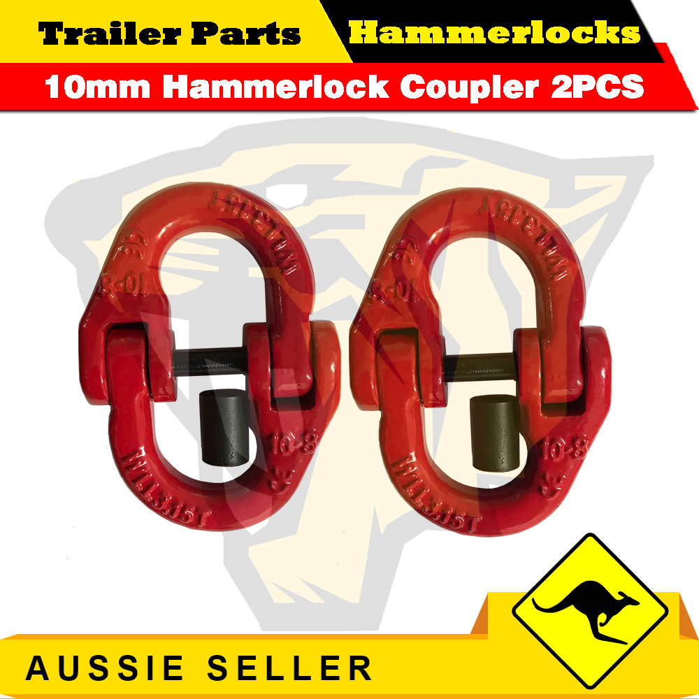 (2 Pack) 10mm Hammerlock Chain Connector Joiner Chain 4x4 Chain Link ...
