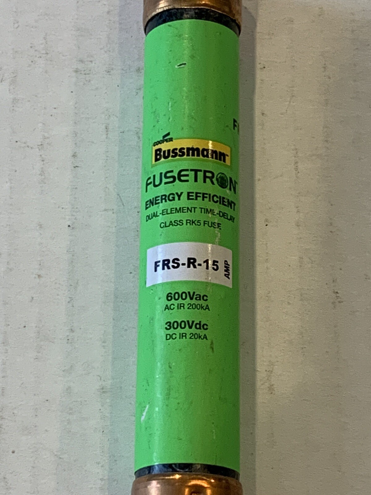 1 New Bussmann FRS-R-15 15 Amp Buss Fuse Fusetron FRSR15 600V | eBay