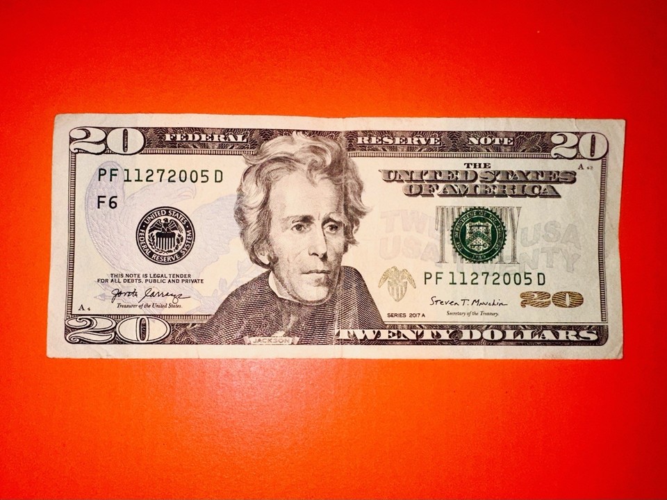 November 27, 2005 $20 Dollar Bill Birthday Anniversary Note 11/27/2005🎂 ...