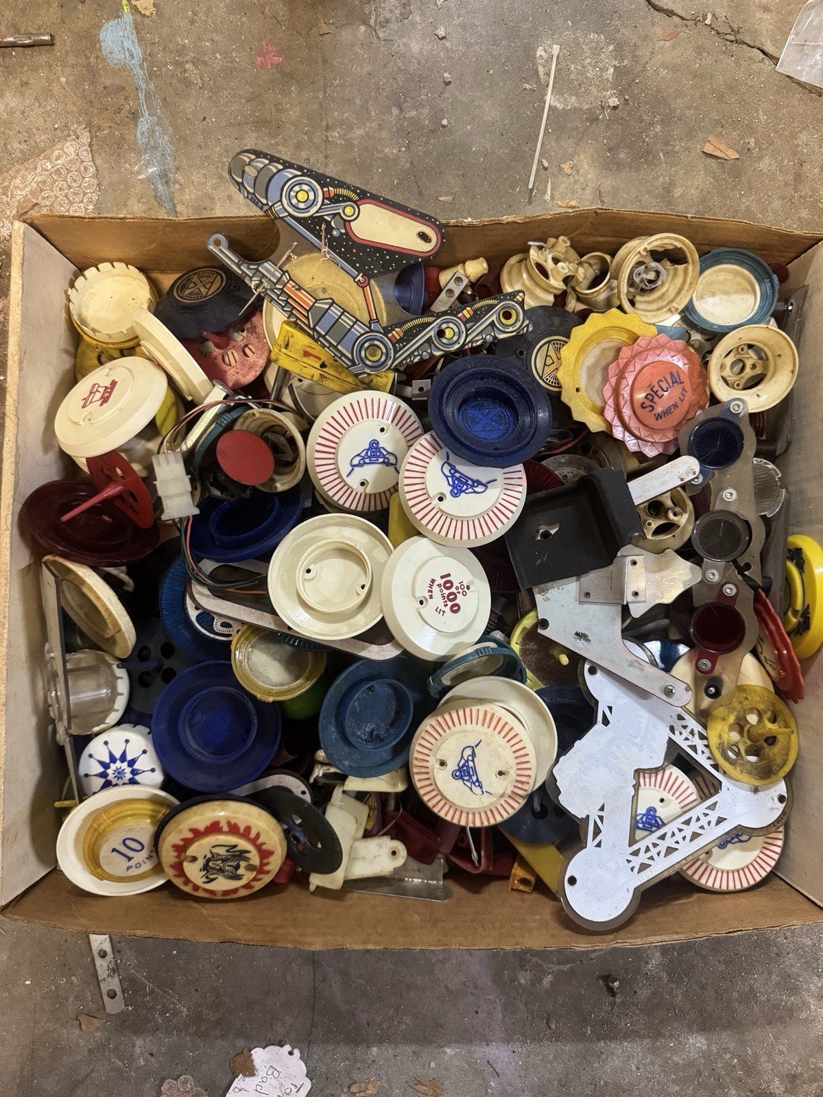 Pinball Bumper Caps and Random Parts Lot - For Parts and Repair - Used ...