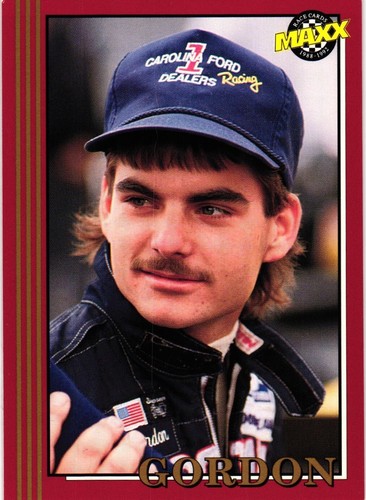 JEFF GORDON 1992 Red Maxx NCAA racing #29 Card | eBay