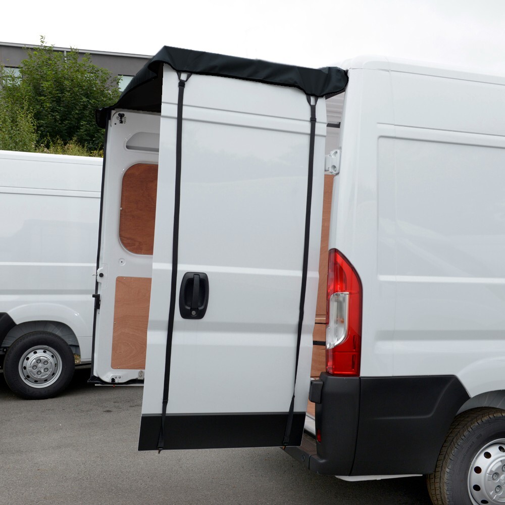 CITROEN RELAY REAR BARN DOOR AWNING COVER TAILORED (2006 ONWARDS) BLACK ...