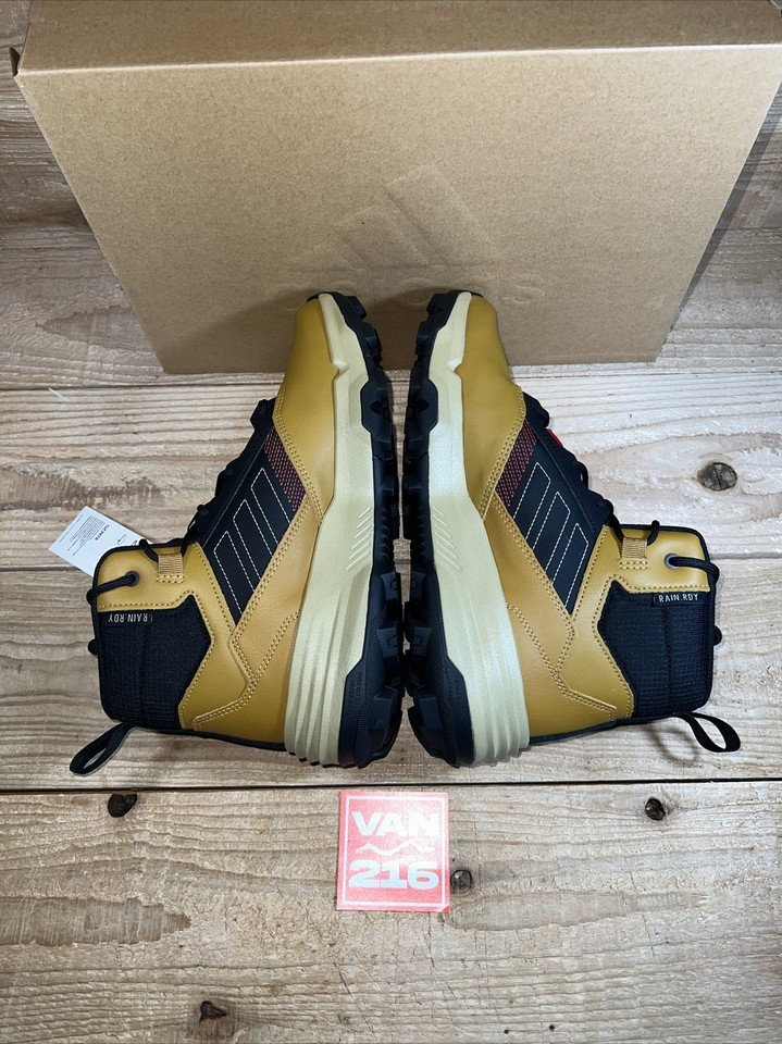 NEW: Adidas TERREX UNITY LEATHER MID RAIN.RDY HIKING SHOES Beige/Black ...