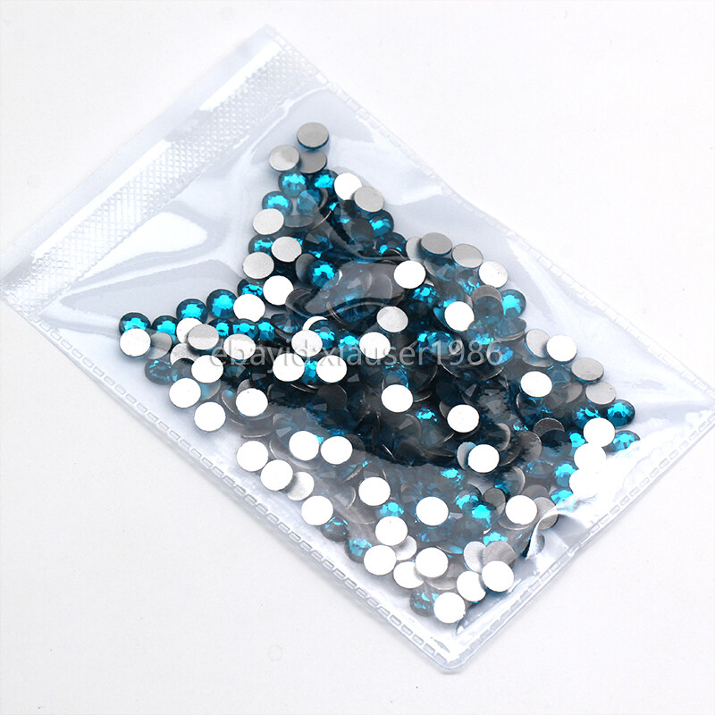 288pcs 6.5mm SS30 Non Hotfix Rhinestones Flatback Glitter Crystal Glass ...