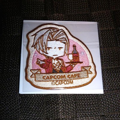 Ace Attorney Miles Edgeworth Capcom Cafe Patchsticker Seal japan | eBay