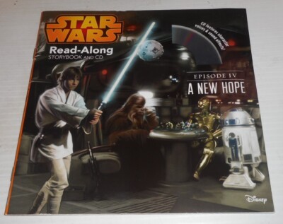 Star Wars A New Hope Episode IV Read-Along Storybook & CD Disney book ...