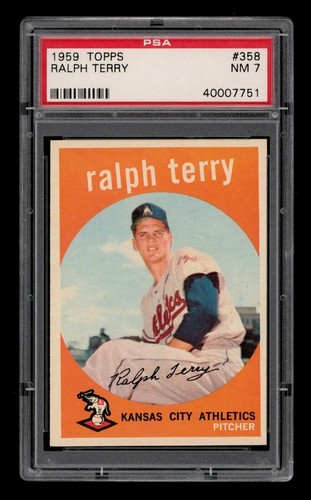1959 Topps Set-Break #358 Ralph Terry PSA 7 NM | eBay