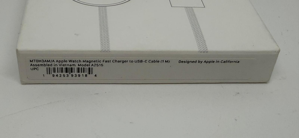 Apple Watch Magnetic Fast Charger USB-C Cable 1 m A2515 MT0H3AM/A ...