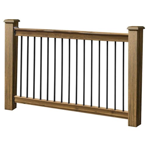 Veranda Deck Rail Kit 37"x6' Wood PTL Edge Versatility Flexibility ...