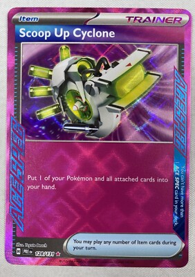 Scoop Up Cyclone 128/131 Sv: Prismatic Evolutions Holo ACE SPEC Rare NM ...