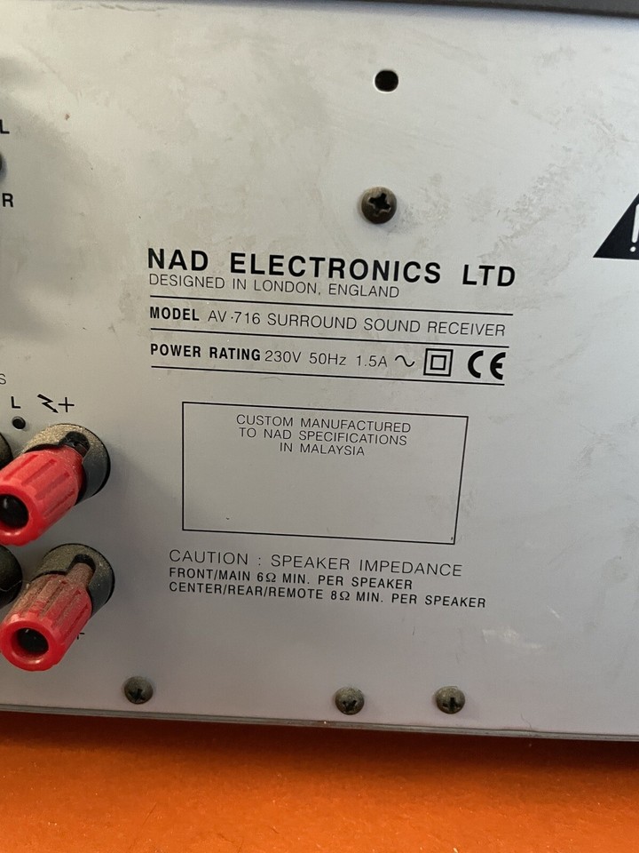 NAD AV-716 5.1 Surround Sound AM/FM Receiver | eBay