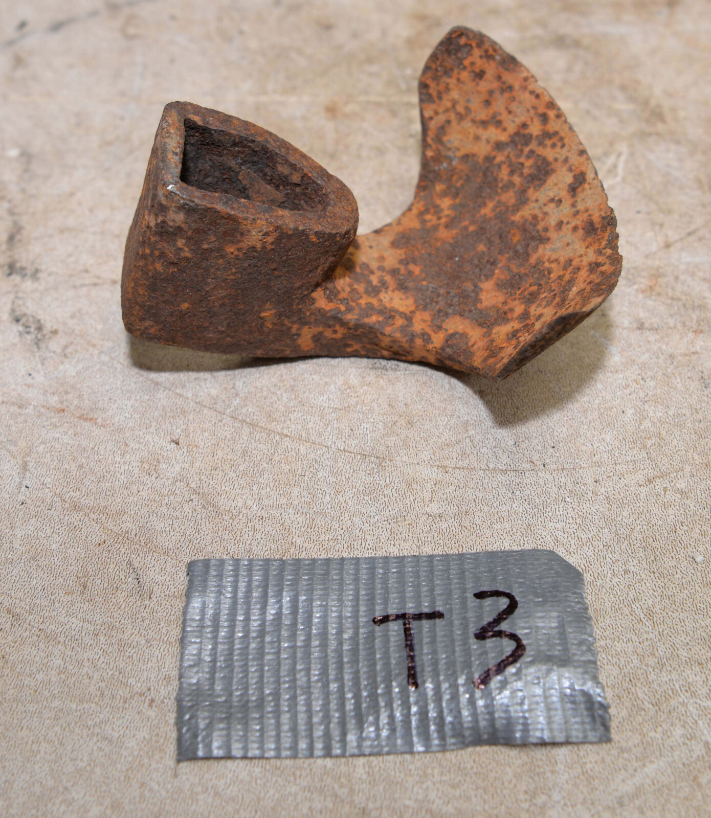 Rare dug out canoe axe hewing adze early antique collectible field dug ...