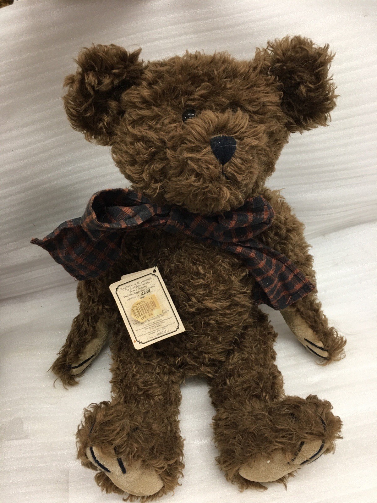 The Boyds Collection Original Mohair Bear JACKSON R. Bearington Style ...