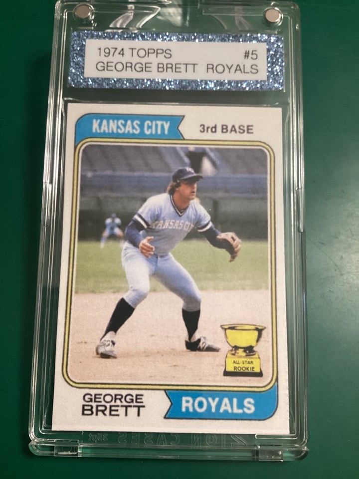 1974 Topps Style George Brett Rookie Cup Variation Card Baby Blue Mag ...