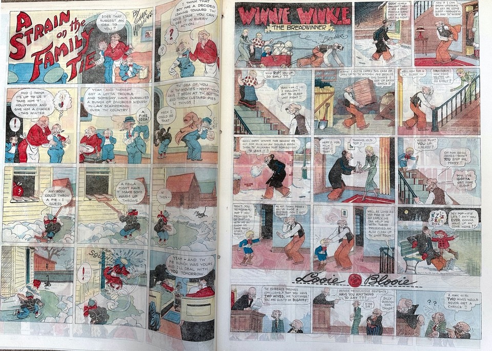 TWO Chicago Tribune Comics Section 1934 -NM- Dick Tracy, Little Joe ...