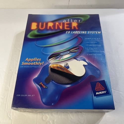 After Burner CD Labeling System PC CD-ROM Software Program 2001 Avery ...