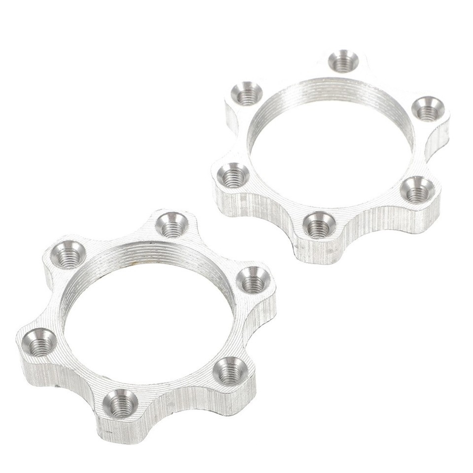2Pcs Bike Freewheel Threaded Hubs Disk Discs Brake Rotors 6 Holes ...