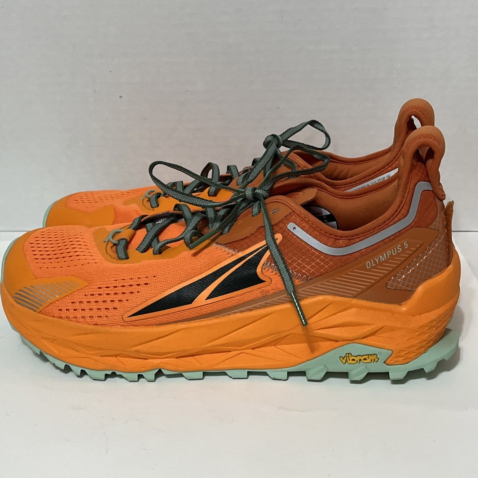 Altra Men's Olympus 5 Men’s 11.5 Trail Running Hiking Orange Vibram ...