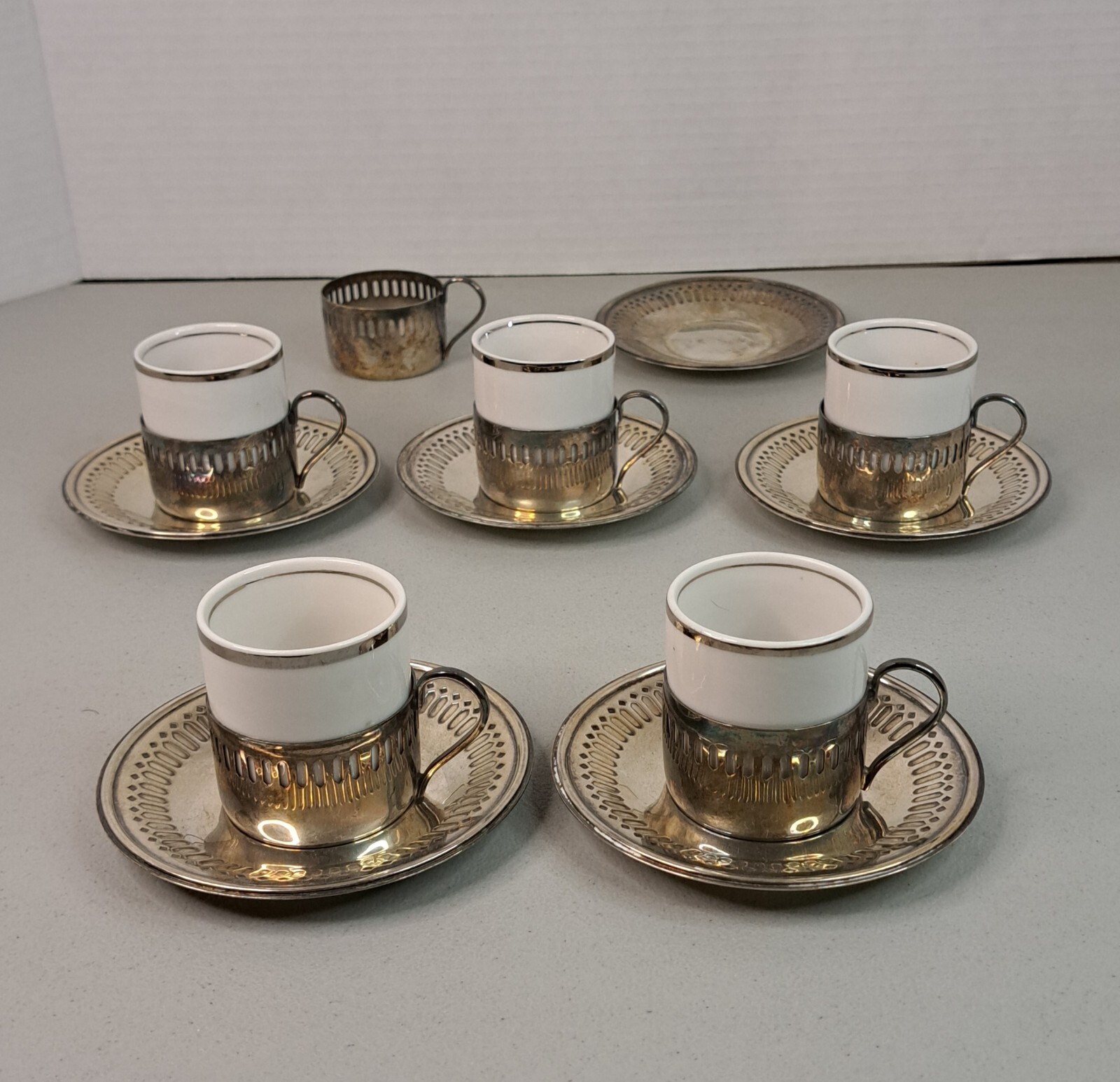 Set Of 5 Vintage Bellini Espresso Cup Brazil Veracruz Porcelain ...