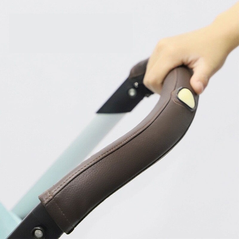 Pram Stroller Handle PU Leather Baby Stroller Armrest Protective Case ...