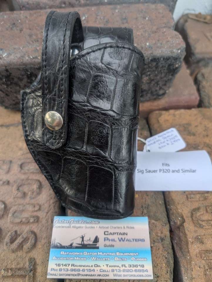 Wild Alligator Leather Medium Pistol Handgun Holster gator AP44 | eBay
