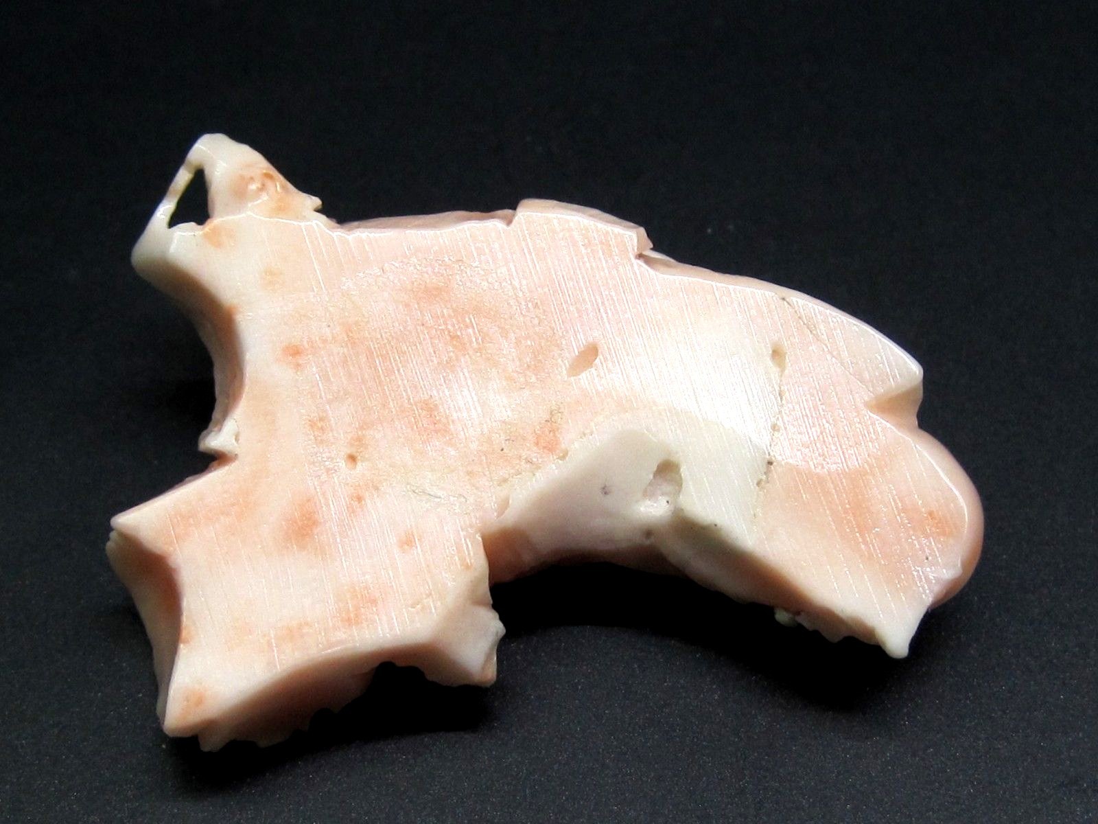 Antique Lds Coral Salmon Colored Carved Piece. 12.81… - Gem