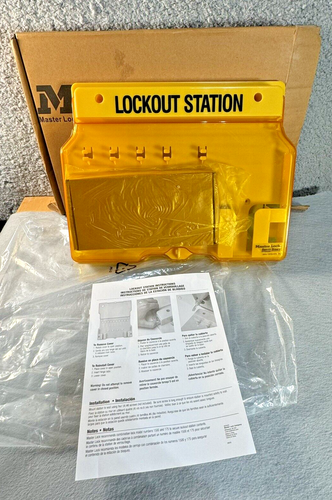 👀 Master Lock 1482 Yellow Lockout Station - NO LOCKS | eBay