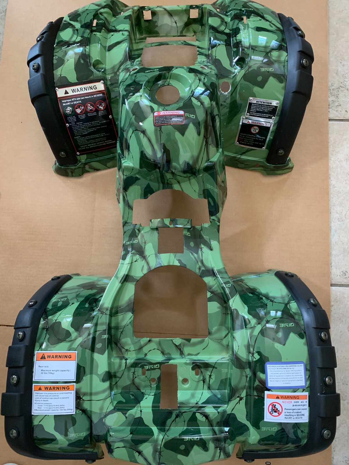 ATV 10cc 125cc Coolster Utility Plastic Body for ATV-3125XR8 3125R ...