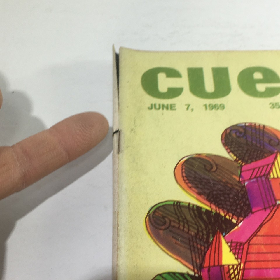 Cue Magazine: June 7 1969 - Full Magazine/Theme Cover Abe Gurvin | eBay